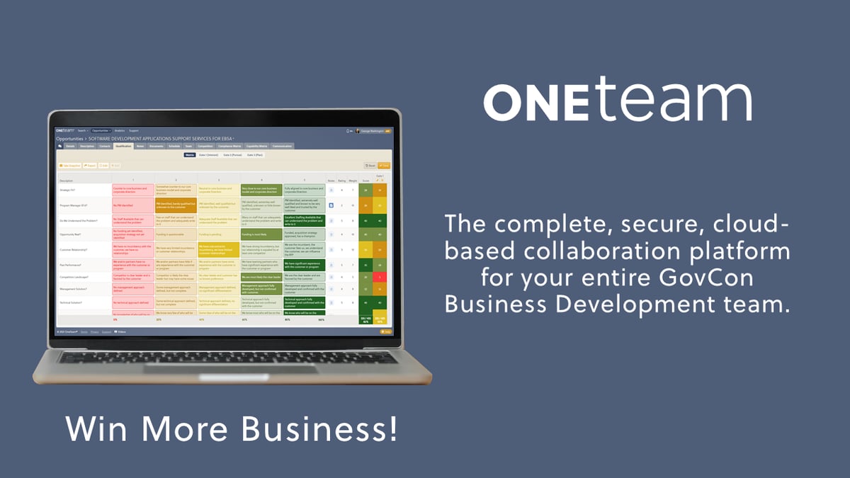 OneTeam Features - RFP Shred